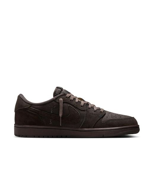 Nike X Travis Scott Air 1 Low Og "Velvet/Dark Mocha" Sneakers in Black ...