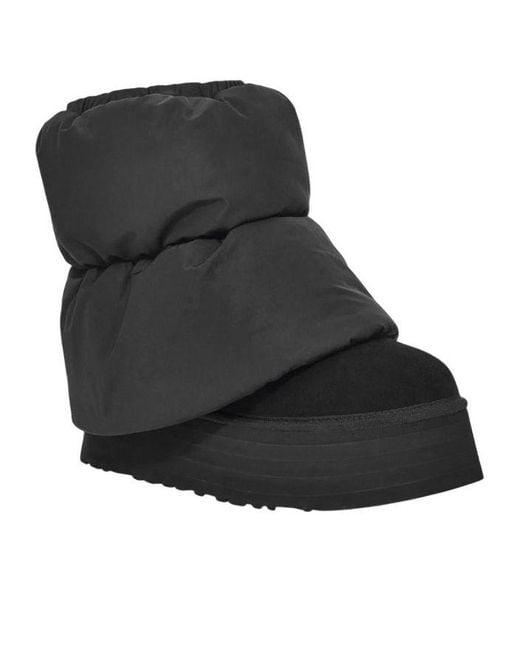 UGG (Wmns) Classic Mini Dipper Puffer Boots in Black | Lyst