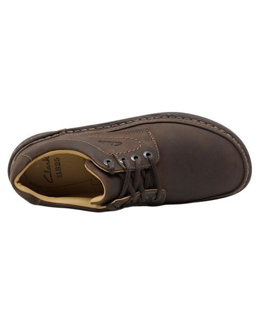 Clarks Nature Three Derby Sneakers 'Ebony Oily' in Brown for Men | Lyst