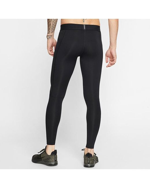 Nike Pro Training Tight Long Pants/Trousers in Green for Men | Lyst