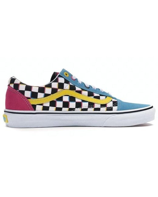 Vans Old Skool 'Crazy Checks' in Blue for Men | Lyst
