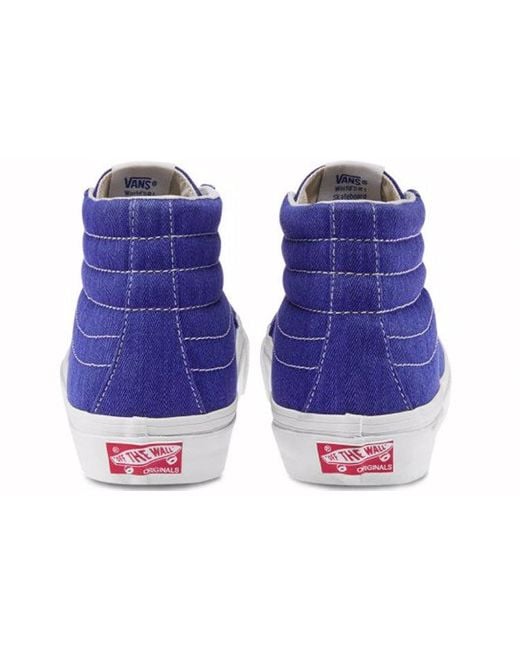 Vans Og Sk8-Hi Lx Denim in Blue for Men | Lyst