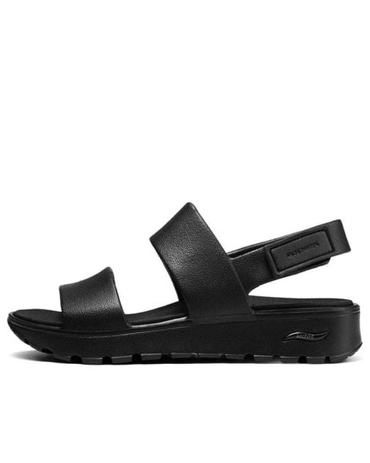 Skechers Arch Fit Footsteps Foamies in Black | Lyst