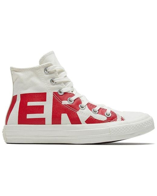 Converse Chuck Taylor All Star Hi Top Logo '' in Red for Men | Lyst UK