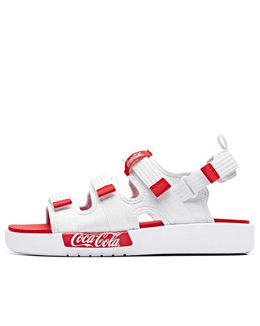 Anta (Wmns) X Coca Cola Beach Sandals in White | Lyst
