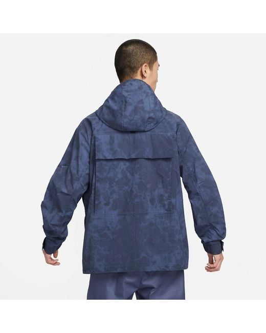 Nike Sportswear Tech Pack Woven Hooded Jacket in Blue for Men | Lyst