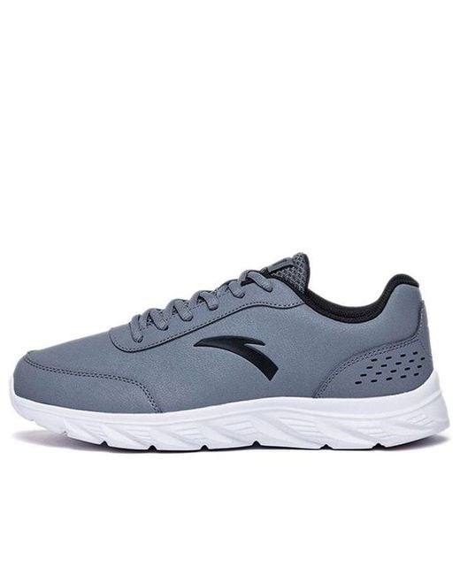 Anta Running Series Sneakers Leather 'Stone' in Blue for Men | Lyst