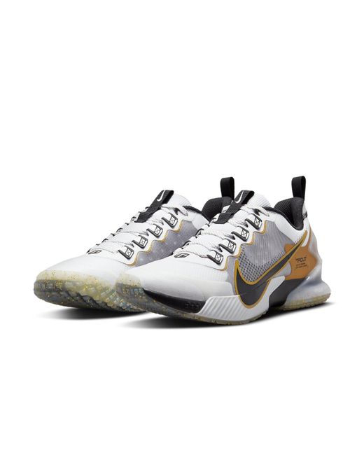 Nike Force Zoom Trout Ltd Tf Metallic' in White for Men | Lyst
