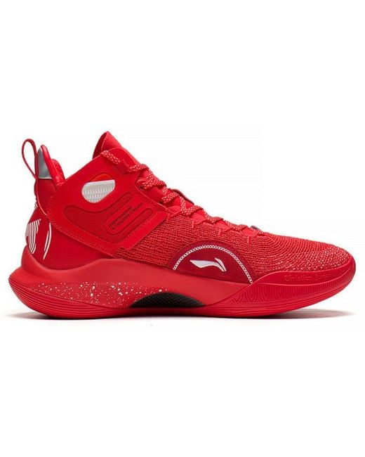 Li-ning Cj-1 Mid 'Play Off' in Red for Men | Lyst UK