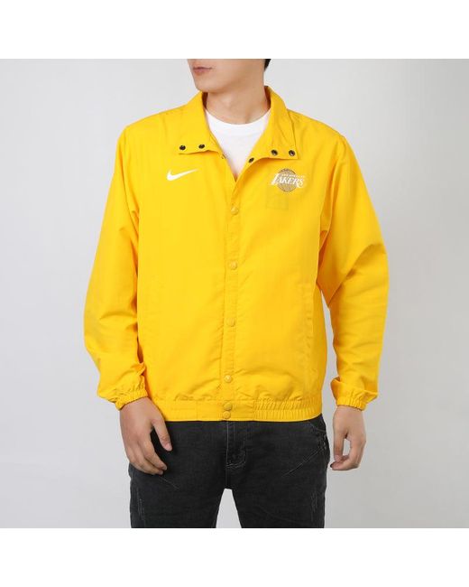 Nike City Edition Dna Los Angeles Lakers Sports Jacket in Yellow for ...