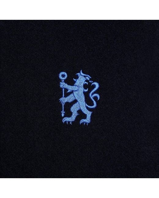 Nike Chelsea Fc Football Varsity Jacket in Blue for Men | Lyst
