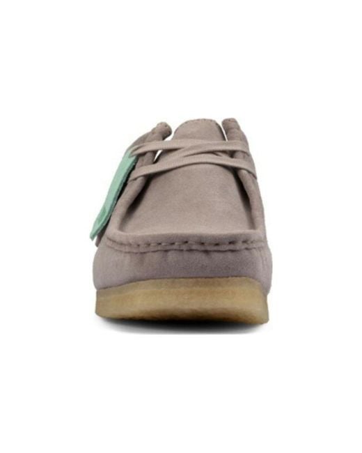 Clarks Wallabee ' Combination' in Gray for Men | Lyst