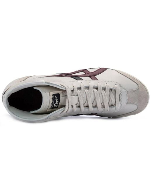 Onitsuka Tiger Mexico Mid Runner 'Creamwhite' in Gray for Men | Lyst