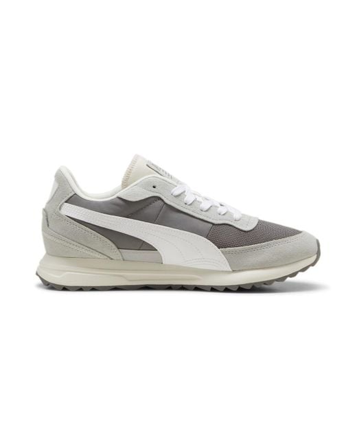 PUMA Road Rider Suede 'Cast Iron' in White for Men | Lyst