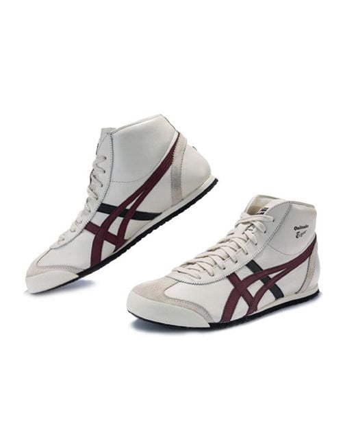 Onitsuka Tiger Mexico Mid Runner 'Creamwhite' in Gray for Men | Lyst