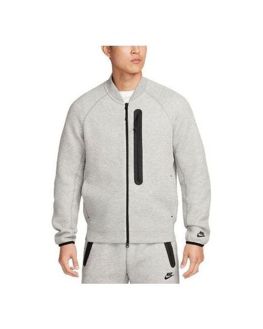 Nike Sportswear Tech Fleece Bomber Jacket '' in Grey for Men | Lyst UK