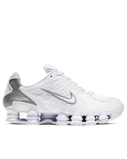 Nike Shox Tl 'Metallic' in White for Men | Lyst UK
