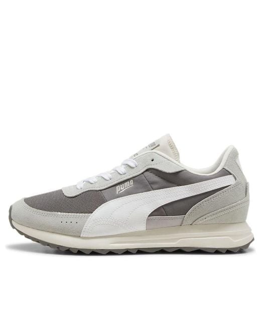 PUMA Road Rider Suede 'Cast Iron' in White for Men | Lyst