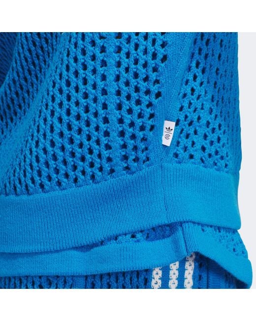 adidas X Clot Fw24 Crochet Track Jacket Asia Sizing 'Bright' in Blue ...