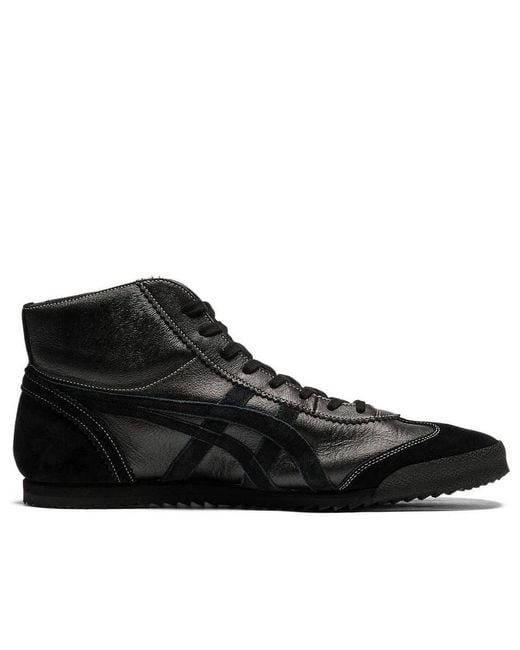Onitsuka Tiger Nippon Made Mexico Mid Runner Deluxe in Black for Men | Lyst