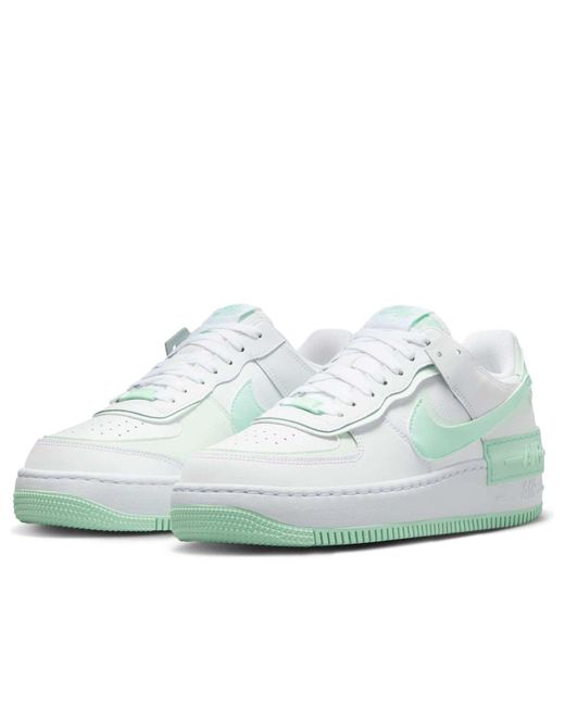 Nike (Wmns) Air Force 1 Shadow Mint Foam' in White | Lyst