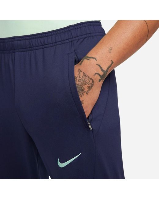 Nike 2022-2023 Brazil Dri-Fit Knit Football Pants in Blue for Men | Lyst