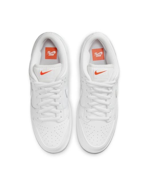 Nike Sb Dunk Low Pro 'Triple' in White for Men | Lyst
