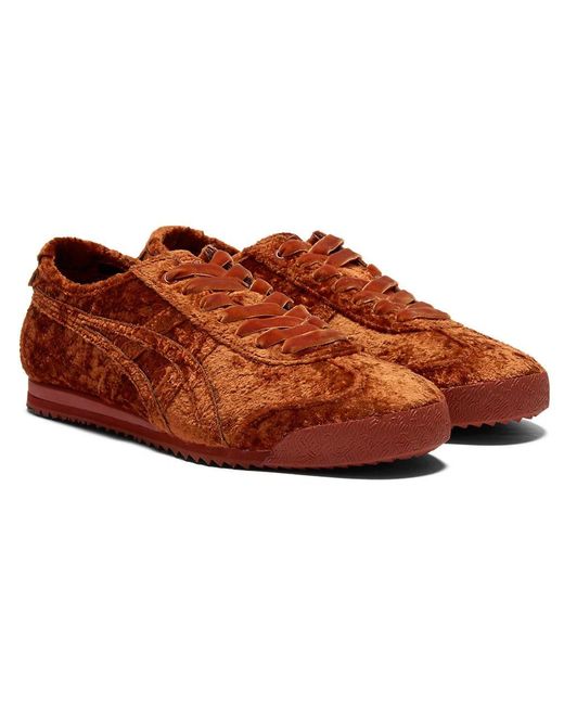 Onitsuka Tiger Mexico 66 Velvet in Brown for Men | Lyst