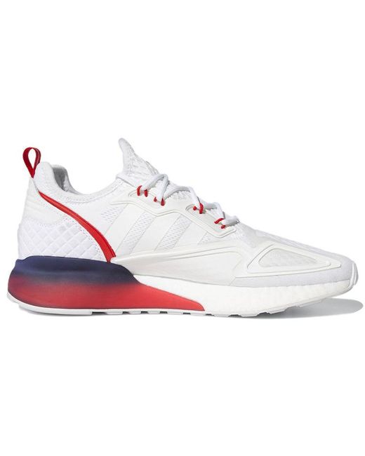 adidas Zx 2K Boost 'Gradient Fade Sole in White for Men | Lyst