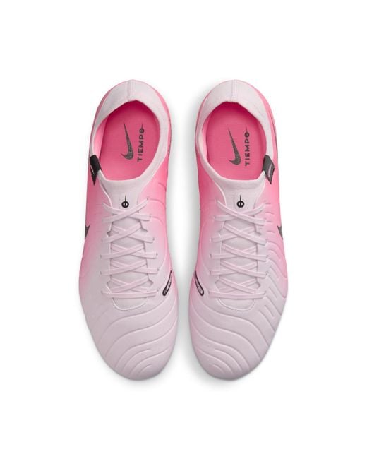 Nike Tiempo Legend 10 Pro Hard-Ground ' Foam' in Pink for Men | Lyst