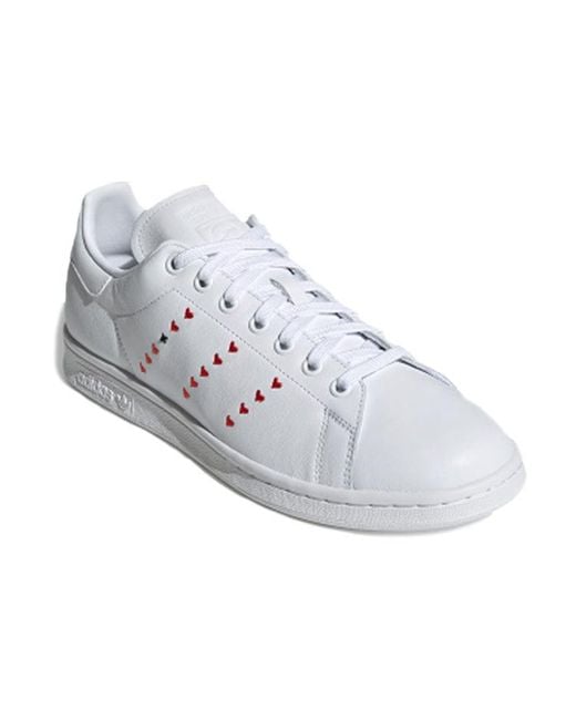 adidas Stan Smith 'Heart Valentine's Day' in White for Men | Lyst