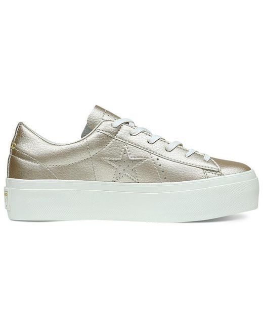 Converse (Wmns) One Star Platform Ox in White | Lyst