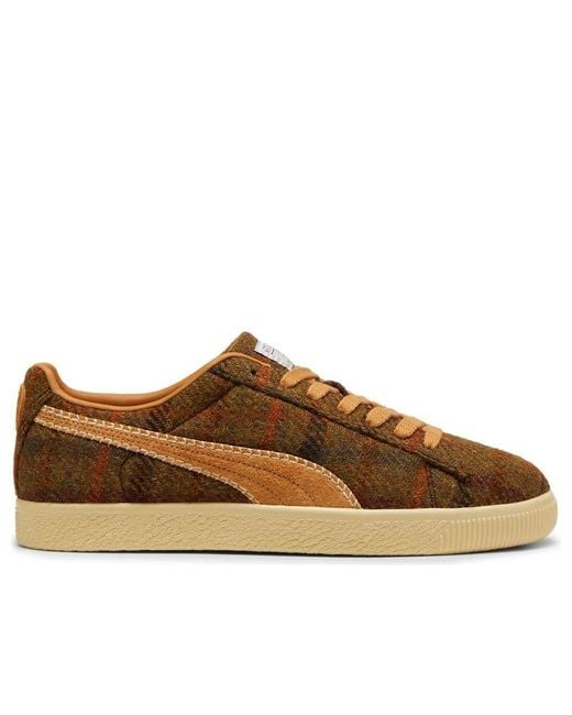 PUMA Clyde 'Harris Tweed Chamomile Caramel Latte' in Brown for Men | Lyst