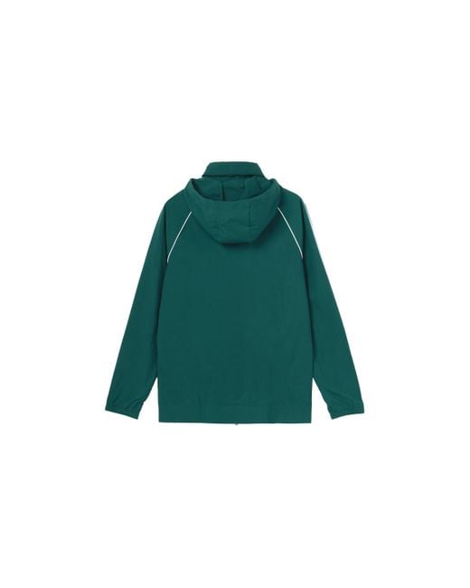 adidas Originals Logo Colorblock Stripe Sports Jacket in Green for Men ...