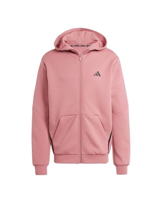 adidas Designed For Training Full-Zip Track Jacket 'Preloved Crimson ...