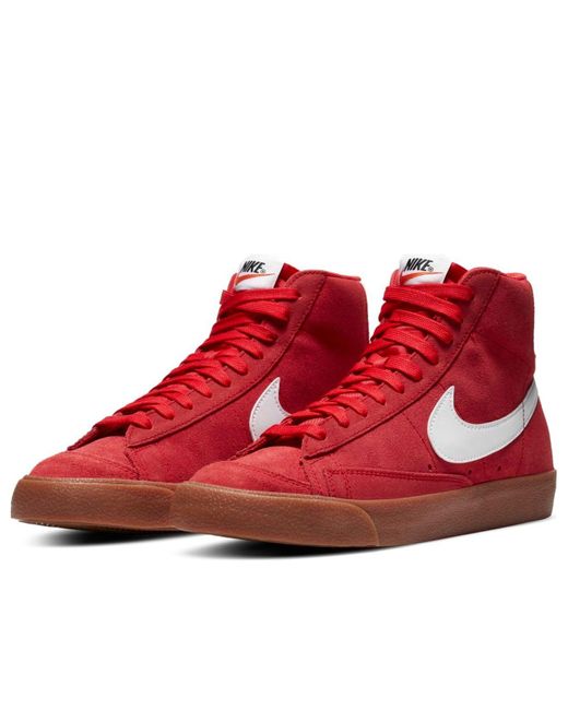 Nike Blazer Mid 77 Gum' in Red for Men | Lyst