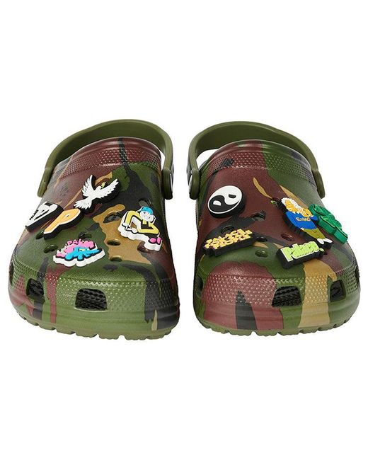 Crocs™ X Palace Classic Clog 'Jungle Camo' in Brown for Men | Lyst