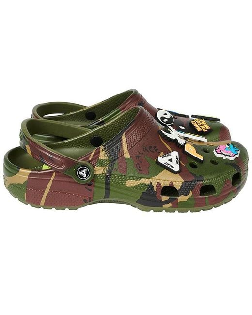 Crocs™ X Palace Classic Clog 'Jungle Camo' in Brown for Men | Lyst