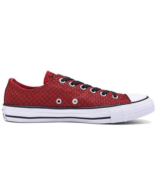 Converse Chuck Taylor All Star Ox in Red for Men | Lyst