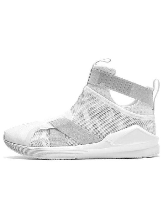 PUMA (Wmns) Fierce Strap Swan in White | Lyst