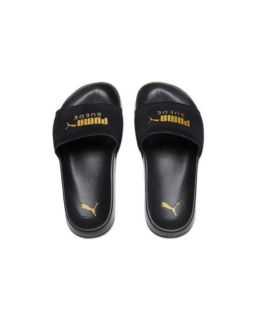 PUMA Leadcat Suede Slide Team' in Black for Men | Lyst UK