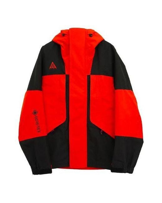 Nike Lab Acg Gore-Tex Jacket Habanero' in Red for Men | Lyst UK