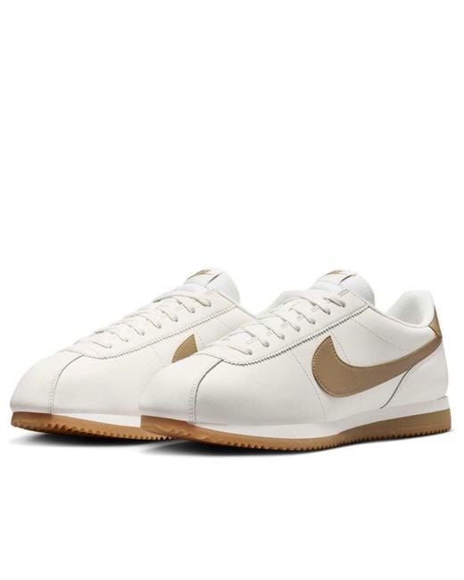 Nike Cortez Leather 'Sail Gum Parachute' in White for Men | Lyst