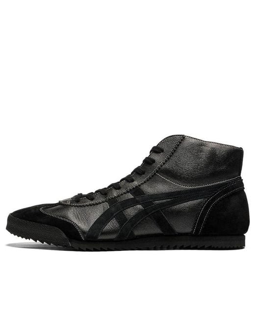 Onitsuka Tiger Nippon Made Mexico Mid Runner Deluxe in Black for Men | Lyst