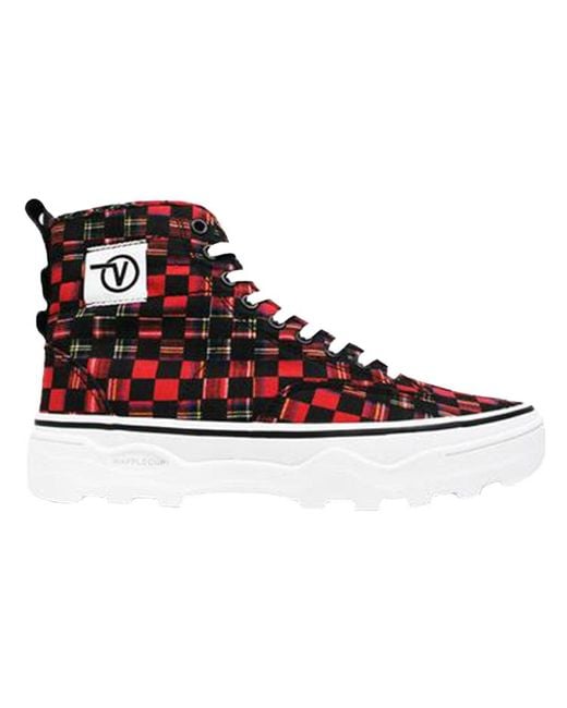 Vans Sentry Chessboard in Red for Men | Lyst