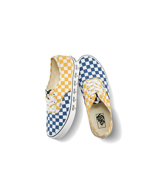 Vans Authentic 'Sidewall Palm Tree Checkerboard' in White for Men | Lyst