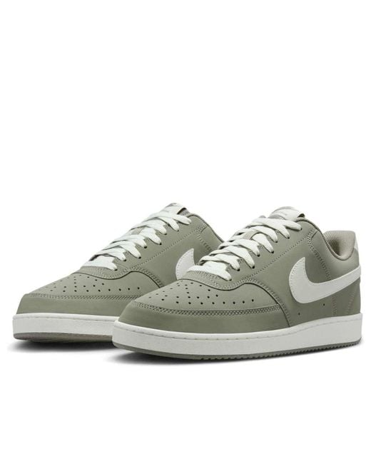 Nike Court Vision Low Premium 'Light Army Sail' in Green for Men | Lyst