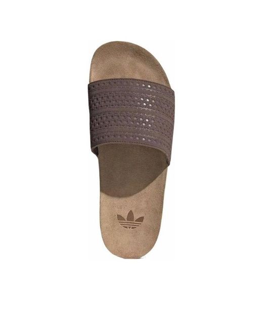 adidas Originals Adilette Slides Gum' in Brown for Men | Lyst