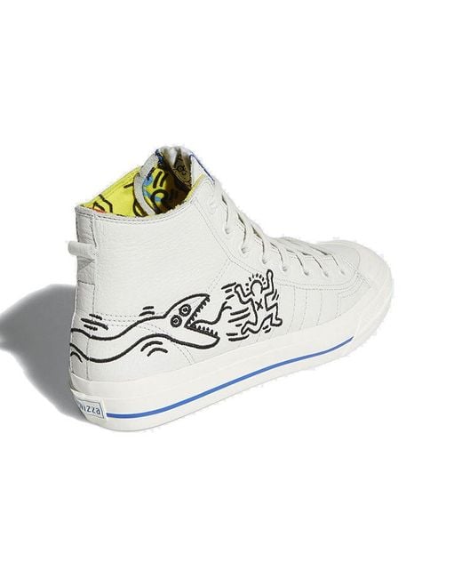 adidas X Keith Haring Nizza Hi Rf 'Pop Art' in White for Men | Lyst UK