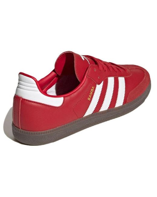 adidas Samba Team in Red for Men | Lyst